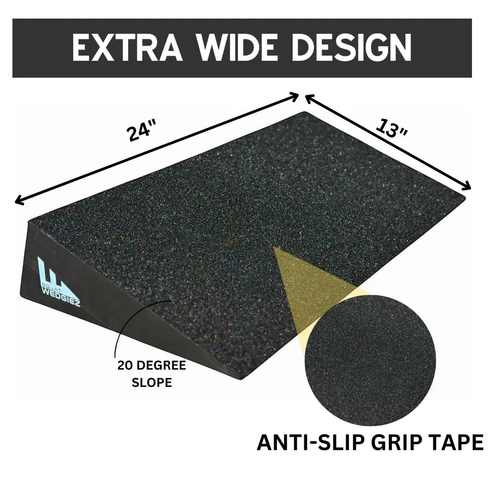 SumoWedgie 20 Degree Wide Slant Board - Squat Wedgiez
