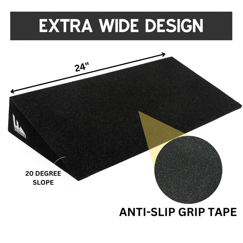 SumoWedgie 20 Degree Wide Slant Board - Squat Wedgiez